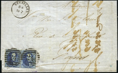Lot 10281 - 20c Bleu (touché) avec 20c bleu de 1863 dentelé 12 | April ...