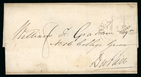 Lot 11040 - Antrim - Templepatrick: 1826 Folded letter sheet to | June ...